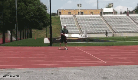 Frisbee Trick Shot Through Two Tires | Best Funny Gifs Updated Daily