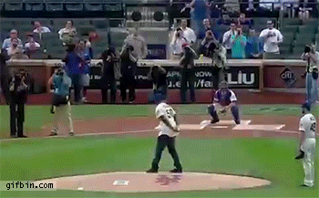 50 Cent's First Pitch | Best Funny Gifs Updated Daily