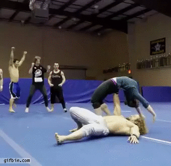 Man Lifts And Hurls Woman With One Arm | Best Funny Gifs Updated Daily