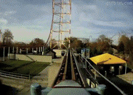 Rollercoaster POV | Best Funny Gifs Updated Daily