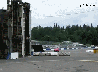 Car Jump Over Buses Fail | Best Funny Gifs Updated Daily