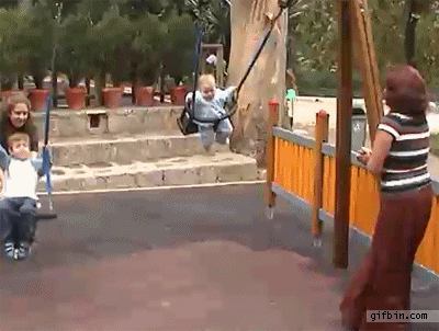 Kid Falls Off Swing | Best Funny Gifs Updated Daily