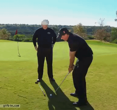 Phil Mickelson Flop Shot Over Roger Cleveland | Best Funny Gifs Updated ...