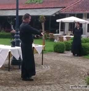 Opening Bottle Of Champagne With Sword Fail | Best Funny Gifs Updated Daily