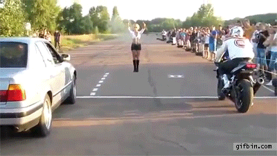Biker Fails Drag Race Start | Best Funny Gifs Updated Daily