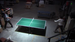 Two Guys Playing Ping-pong | Best Funny Gifs Updated Daily
