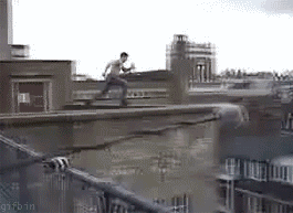Big Parkour Roof Jump | Best Funny Gifs Updated Daily