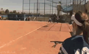 Softball throw hits girl in the head - Full screen | Best Funny Gifs ...
