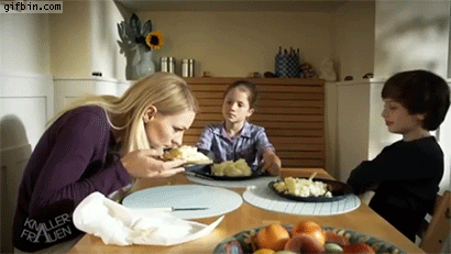 Mother Pranks Her Kid At Table | Best Funny Gifs Updated Daily