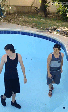 Running On Pool Wall Fail | Best Funny Gifs Updated Daily