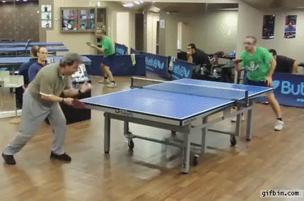 Ping pong layer catches ball with mouth - Full screen | Best Funny Gifs ...