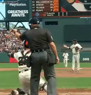 Pitcher Catches Ball Without Knowing | Best Funny Gifs Updated Daily