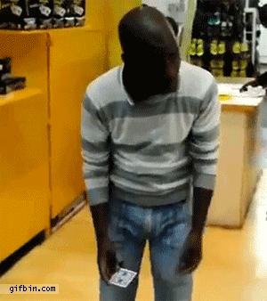 Card Flying Between Legs Trick | Best Funny Gifs Updated Daily