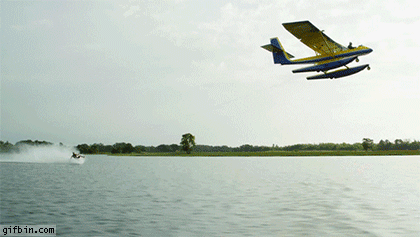 Water Skiing Behind A Plane | Best Funny Gifs Updated Daily