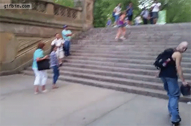 Skating Backwards Down Stairs | Best Funny Gifs Updated Daily