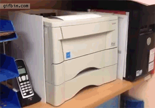 Printer Catches Paper | Best Funny Gifs Updated Daily