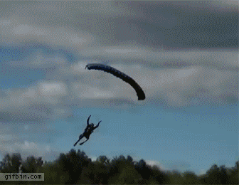 Paraglider swoop on water - Full screen | Best Funny Gifs And Animated ...