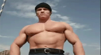 Arnold's pecs - Hercules in New York - Full screen | Best Funny Gifs ...