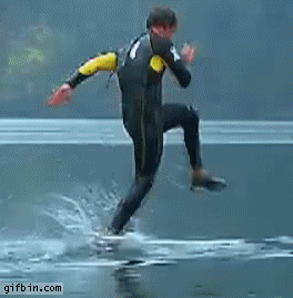 Running On Water | Best Funny Gifs Updated Daily