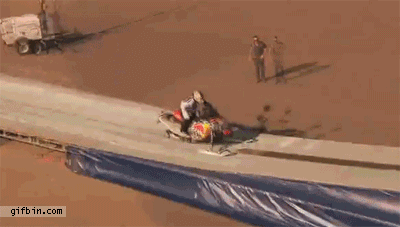 Snowmobile Long Jump | Best Funny Gifs Updated Daily