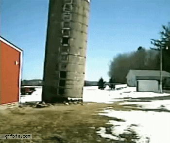 Funny Silo Demolition | Best Funny Gifs Updated Daily