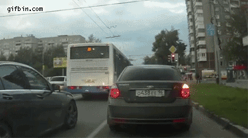Passing In An Intersection Like A Boss | Best Funny Gifs Updated Daily