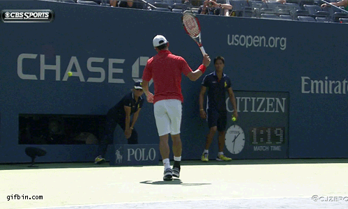 Kei Nishikori US Open Tennis Racket Bounce Flip Trick | Best Funny Gifs ...
