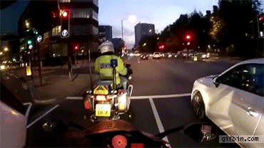 Driver Jumping Red Light Gets A Surprise | Best Funny Gifs Updated Daily