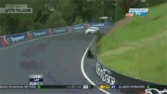 Kangaroo Almost Hit By Race Car | Best Funny Gifs Updated Daily