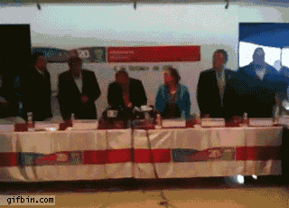 Press Conference Chair Fail | Best Funny Gifs Updated Daily