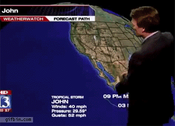 Weatherman Tropical Storm John Boner | Best Funny Gifs Updated Daily