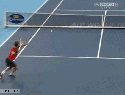 Amazing Tennis Shot (Grigor Dimitrov) | Best Funny Gifs Updated Daily