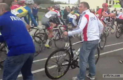Cyclist Changes Bikes | Best Funny Gifs Updated Daily