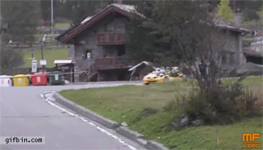 Close Call Rally Crash | Best Funny Gifs Updated Daily