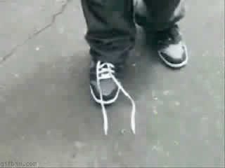Tying The Shoe Laces | Best Funny Gifs Updated Daily
