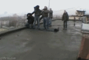 Big Roof Jump | Best Funny Gifs Updated Daily