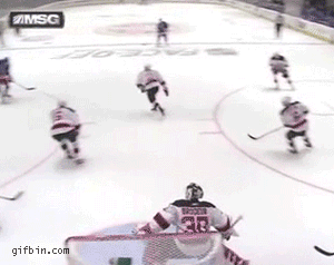 Hockey Puck Hits Camera | Best Funny Gifs Updated Daily