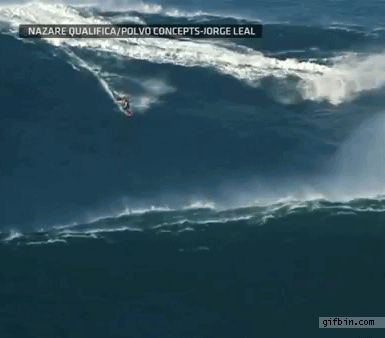 Garrett McNamara Surfs 90-foot Wave | Best Funny Gifs Updated Daily