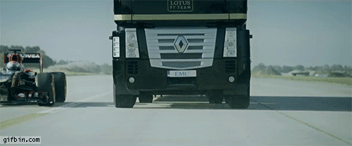 World Record Truck Jump By EMC And Lotus F1 Team | Best Funny Gifs ...
