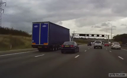 BMW On The Motorway (UK) | Best Funny Gifs Updated Daily