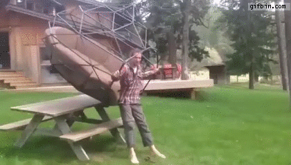 Cool Backyard Swing | Best Funny Gifs Updated Daily
