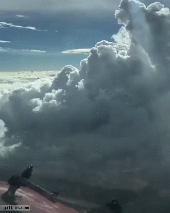 Flying Through A Cloud Formation | Best Funny Gifs Updated Daily