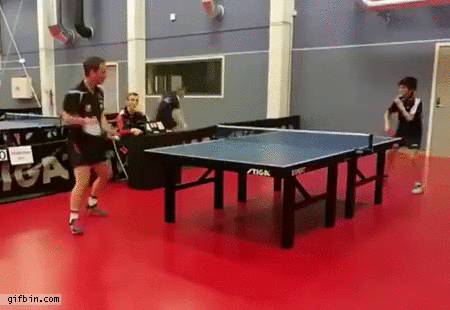 Lucky ping poing shot - Full screen | Best Funny Gifs And Animated Gifs ...