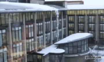 Massive Roof Snowfall | Best Funny Gifs Updated Daily
