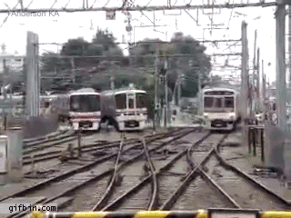 Close Trains | Best Funny Gifs Updated Daily