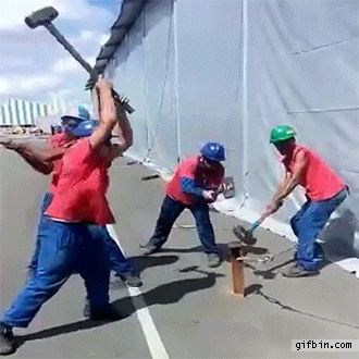 Teamwork Hammering | Best Funny Gifs Updated Daily
