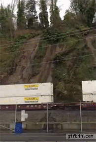 Landslide Derails Train | Best Funny Gifs Updated Daily