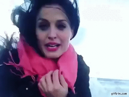 Girl Takes Selfie With Ocean | Best Funny Gifs Updated Daily