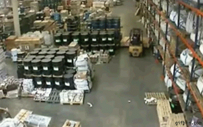 Forklift Worker Fail | Best Funny Gifs Updated Daily