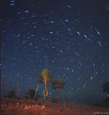 Time-lapse Moving Stars | Best Funny Gifs Updated Daily